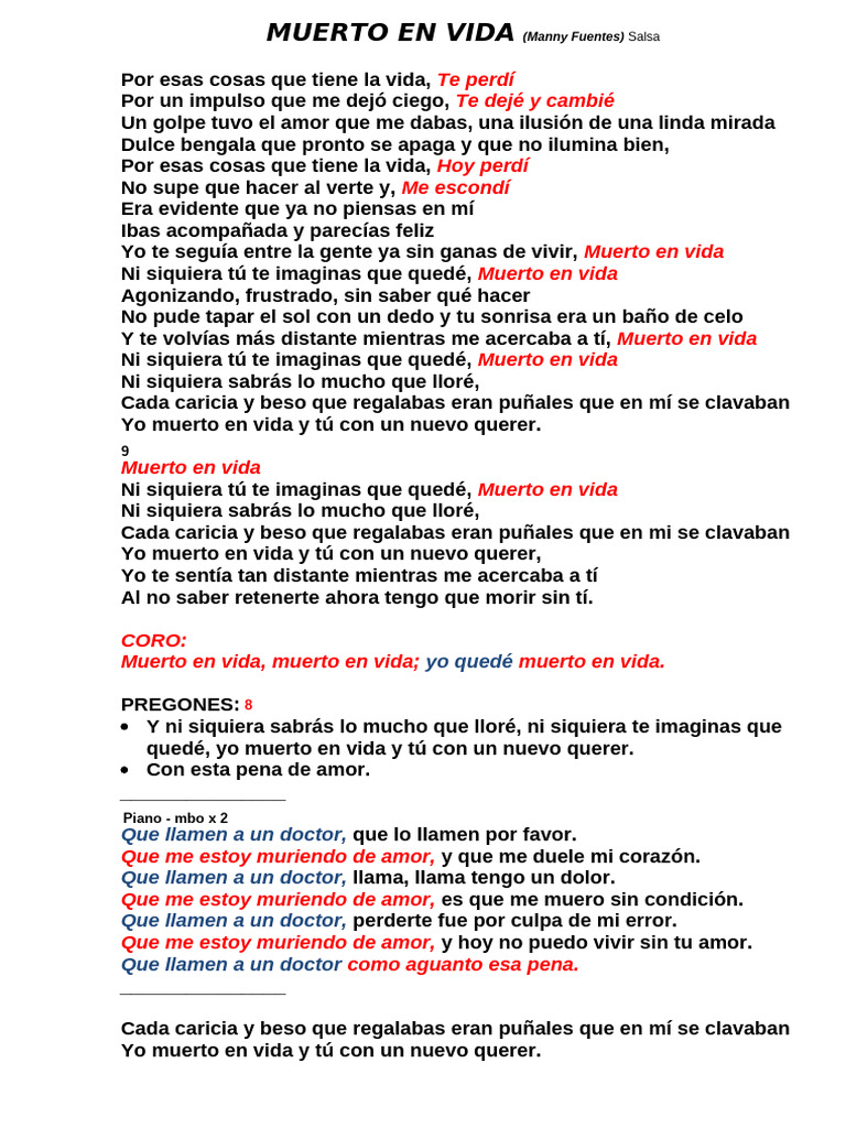 Muerto en Vida - Manny Fuentes | PDF