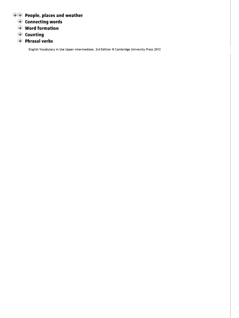 English Vocabulary in Use Upper-Intermediate, 3rd Edition © Cambridge ...