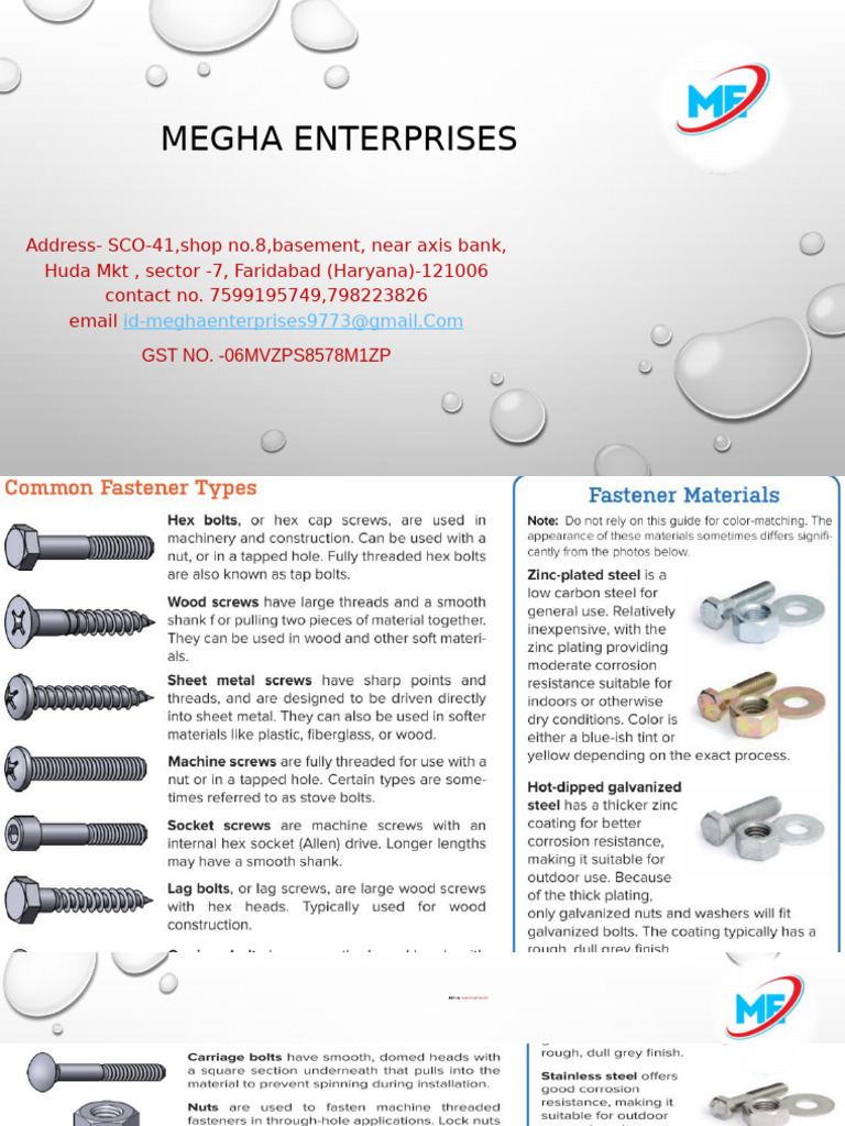 Fastener Catalogue | PDF