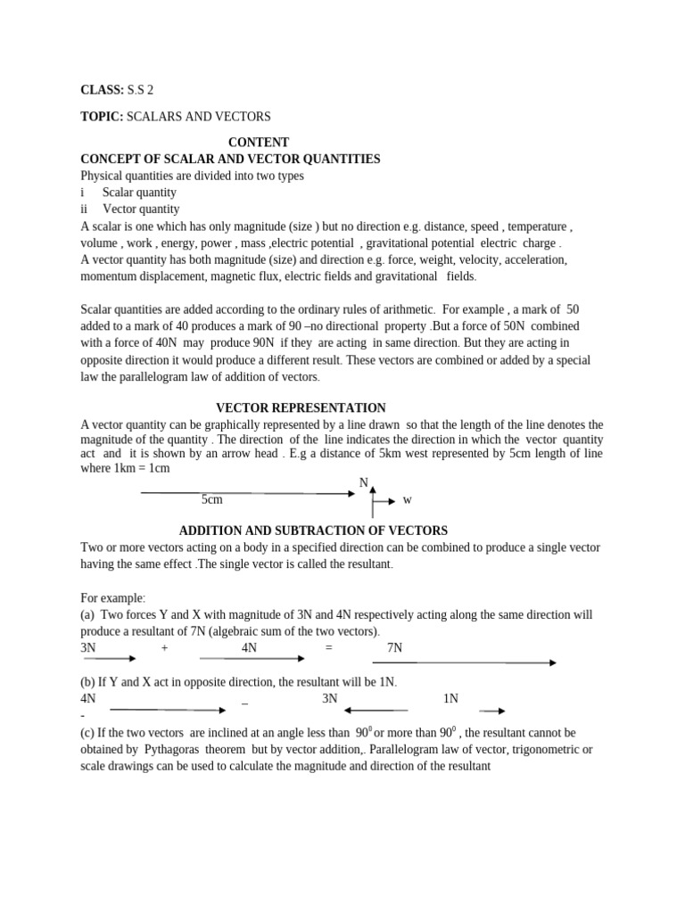 Vector Quantities 1 | PDF | Euclidean Vector | Force