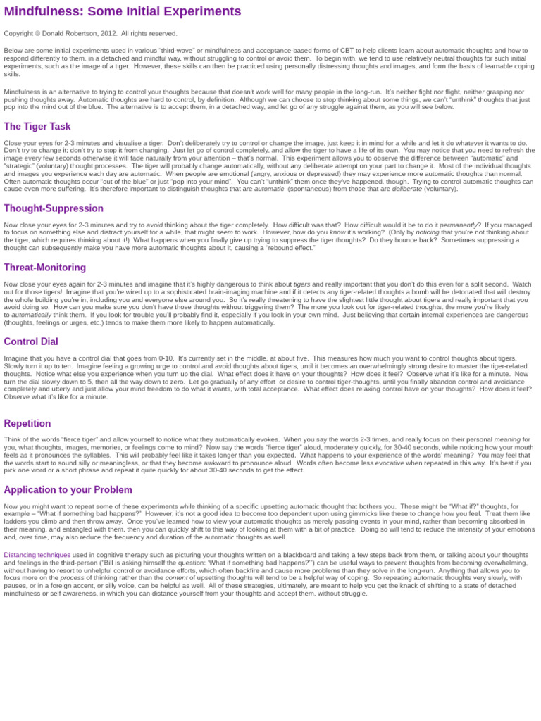 Mindfulness_ Some Initial Experiments _ London Cognitive-Behavioural ...