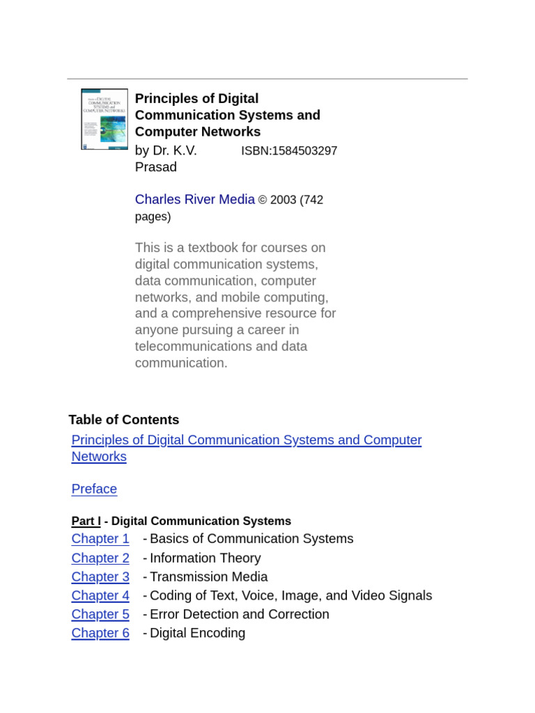 Digital Communication & Networking Principles | PDF ...