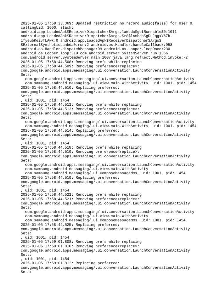 PM Debug Info | PDF | System Software | Mobile Telecommunications User Equipment