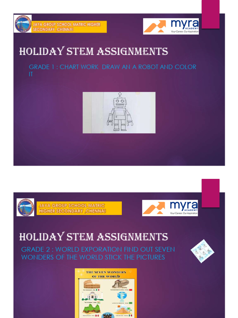 Holiday Stem Assignments | PDF