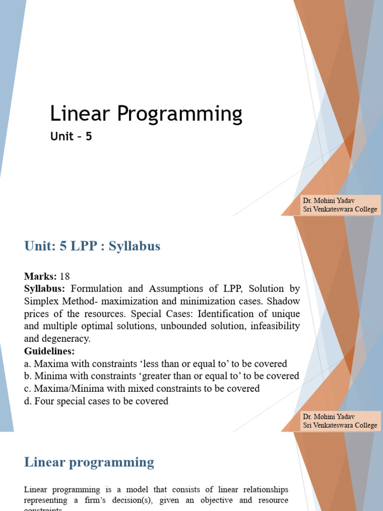 LPP | PDF | Mathematical Optimization | Linear Programming