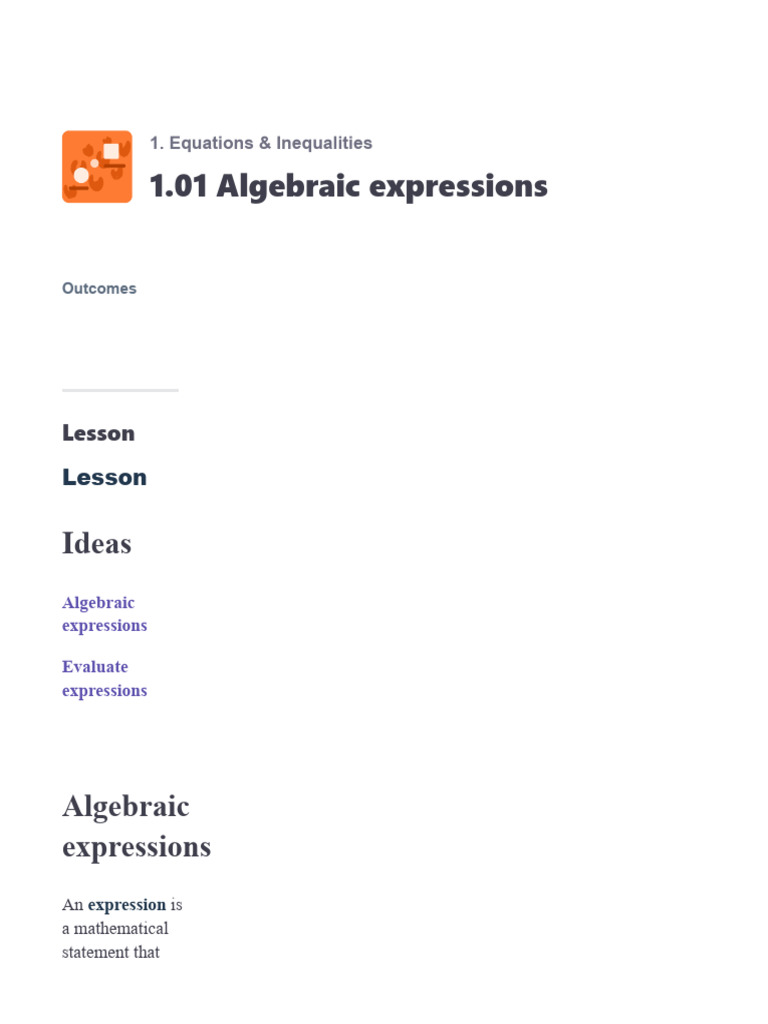 1.1 lesson unit 1 | PDF | Multiplication | Algebra