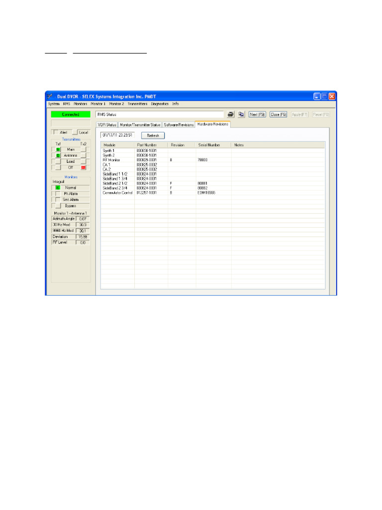 DVOR Hardware Revisions Screen | PDF | Analog To Digital Converter | Sensor