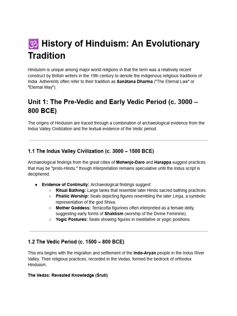 Hinduism and Its History | PDF | Bhakti | Vaishnavism