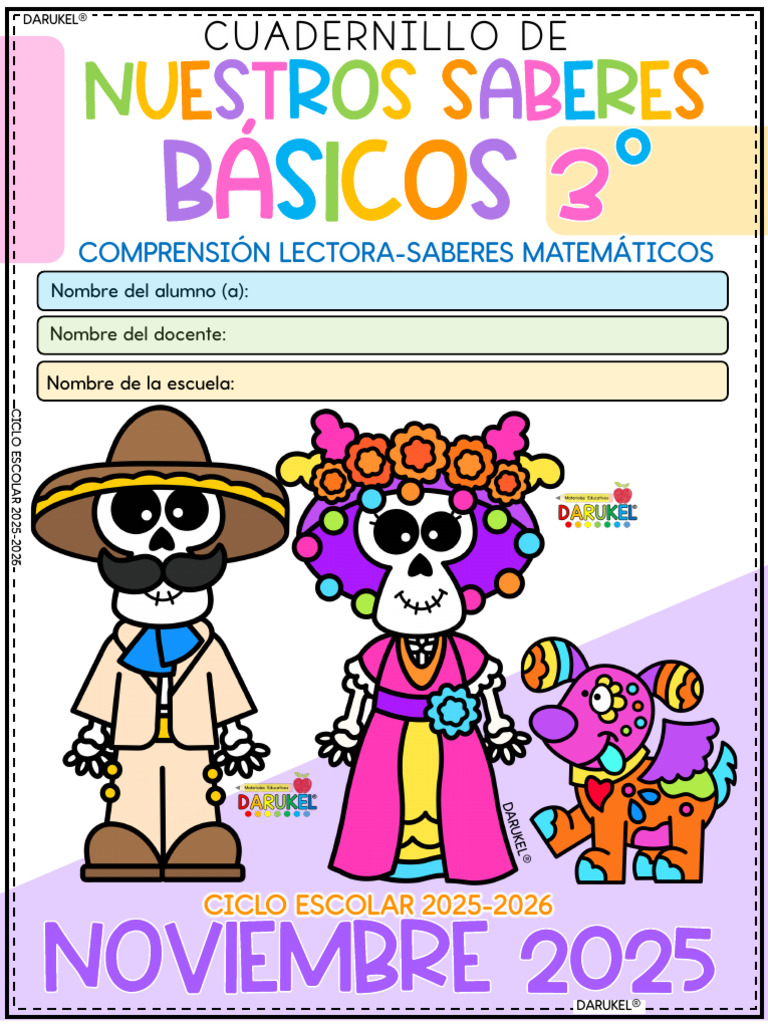 3°? Nov1 Darukel Saberes Básicos 25-26 | PDF