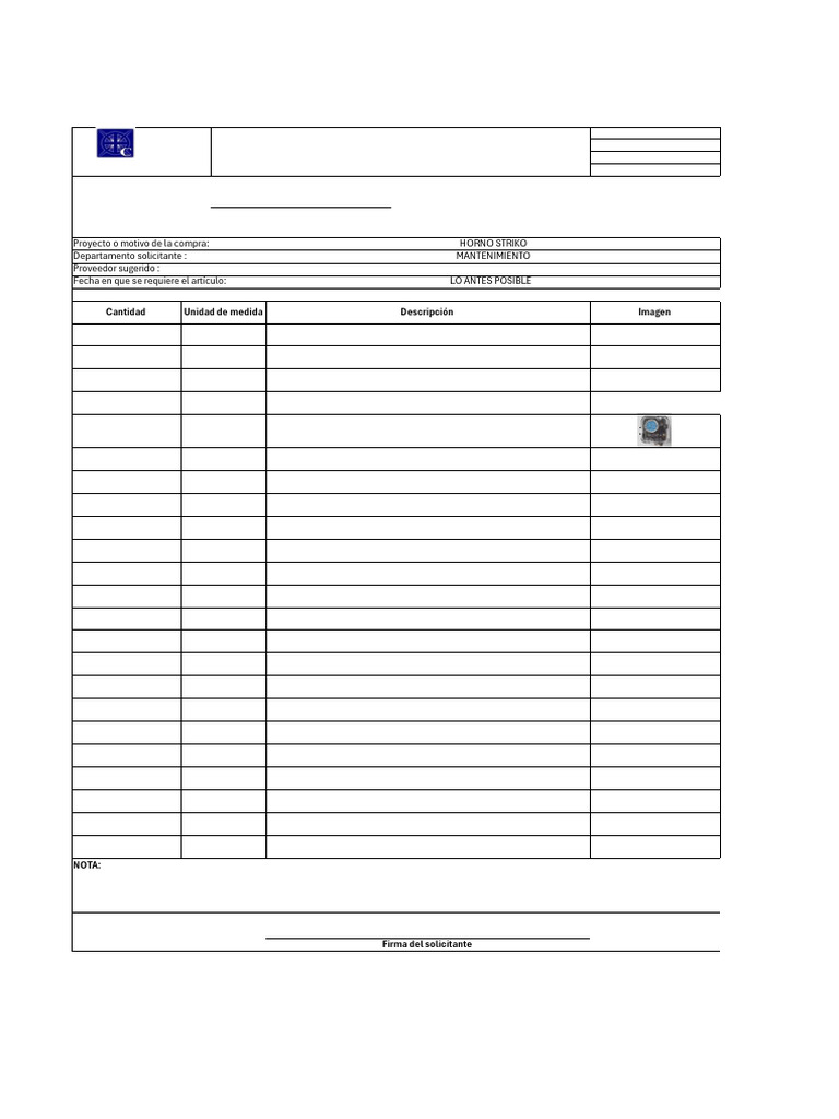May-023 Habilitacion de Horno Striko | PDF | Materiales