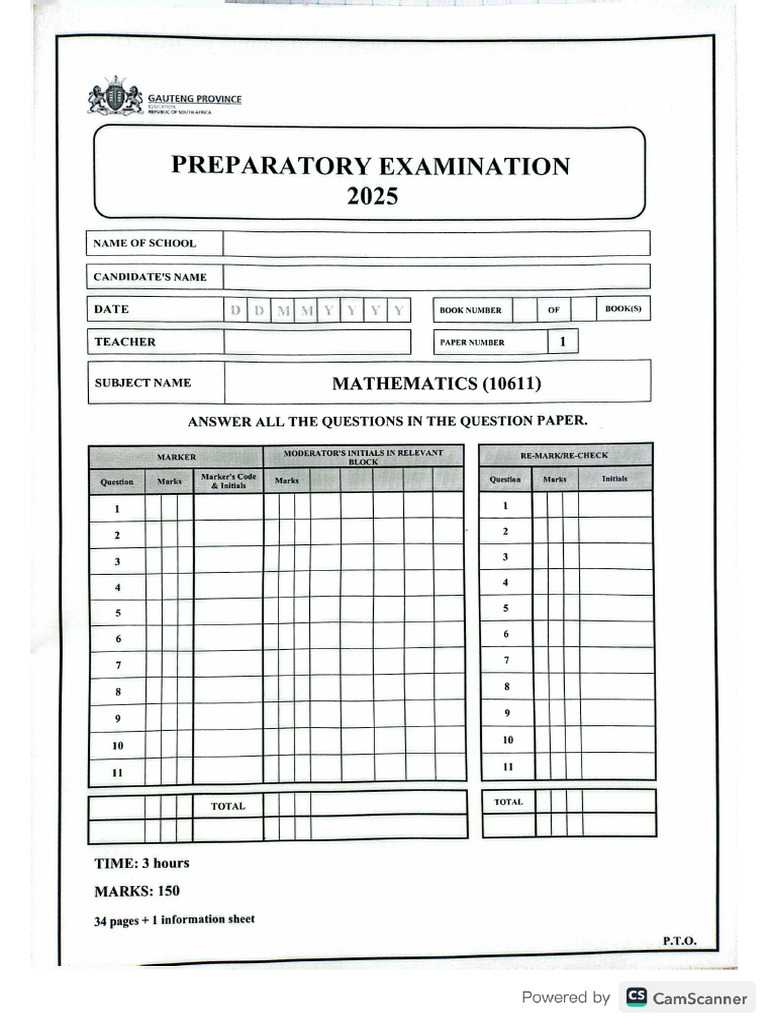Grade 12 Gauteng | PDF