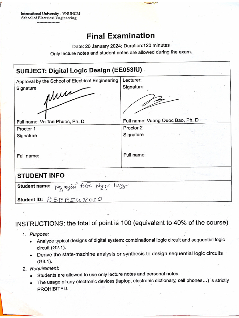 DLD FInal Exam | PDF