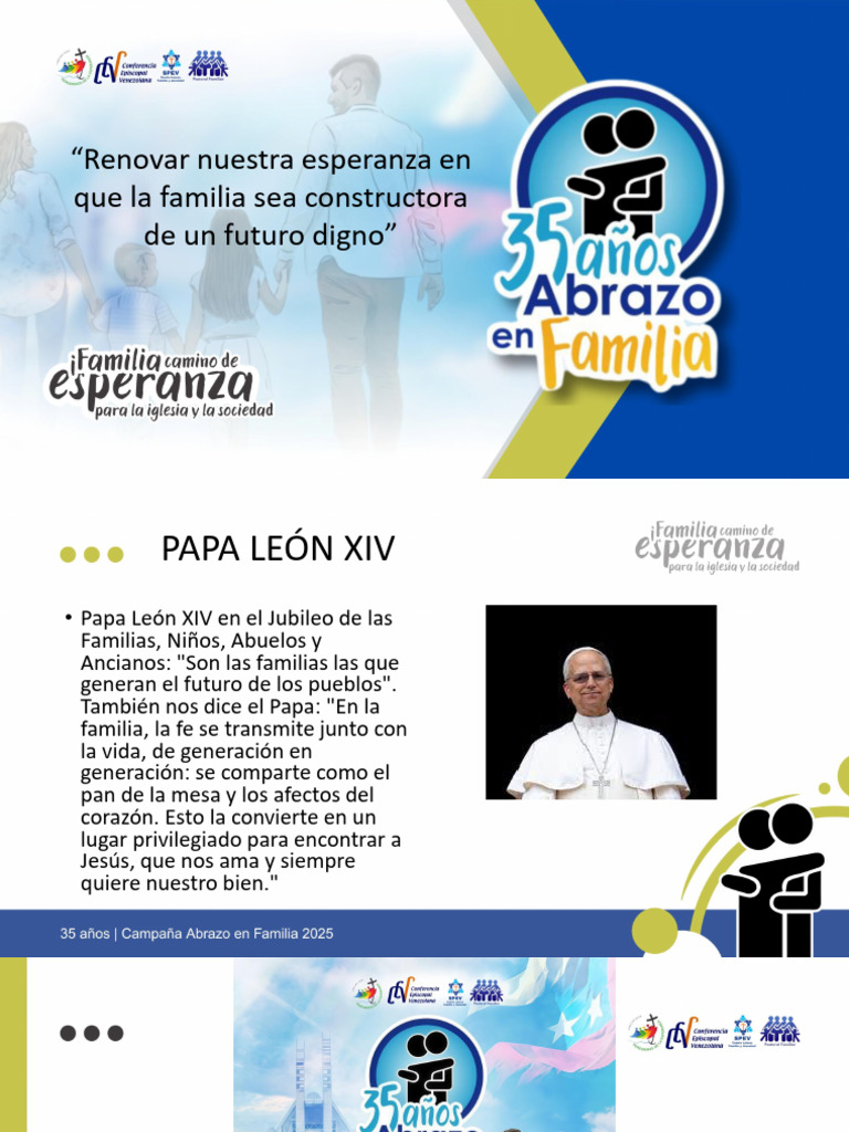 Presentación General PowerPoint Plantilla Abrazo en Familia 2025 | PDF ...