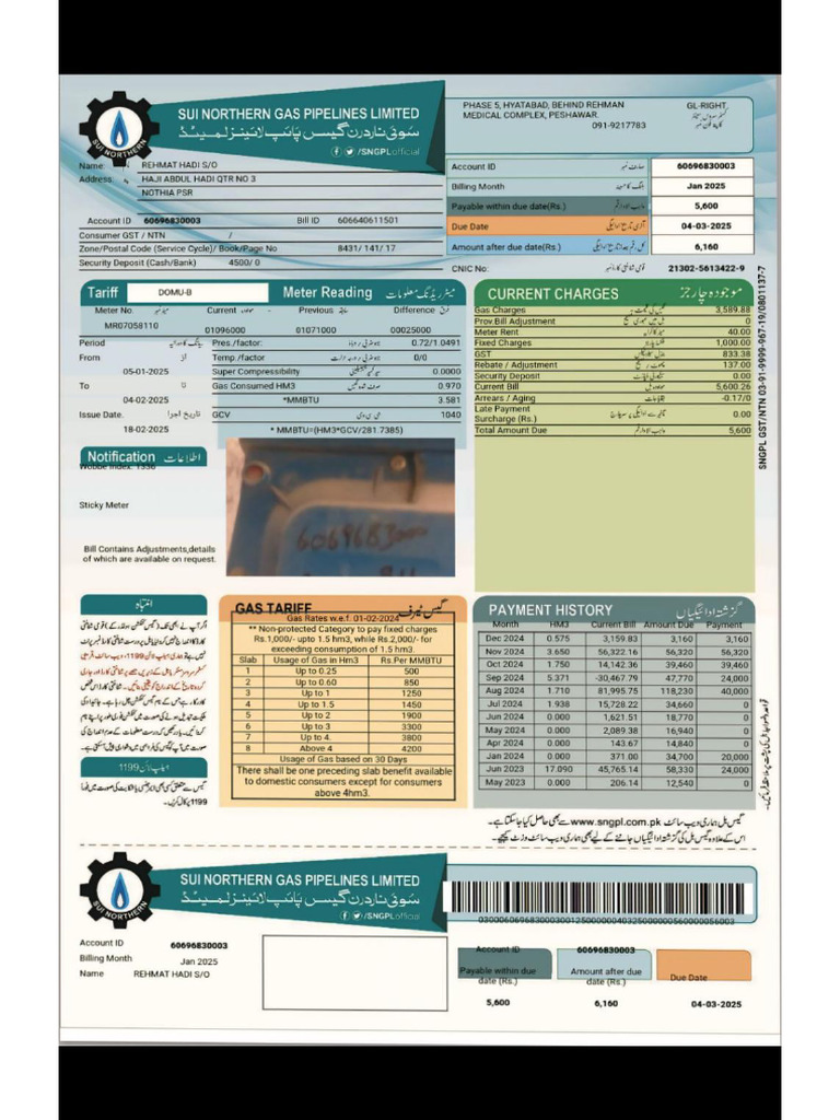 Gas Bill | PDF