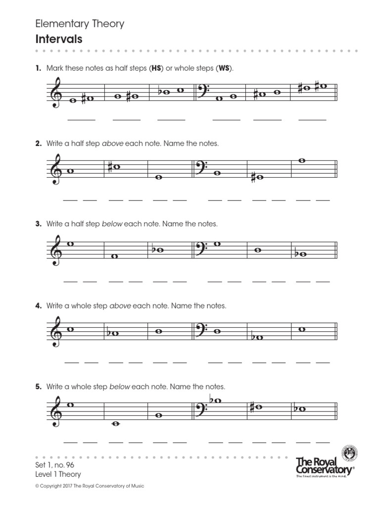 Level 1 Theory Intervals | PDF