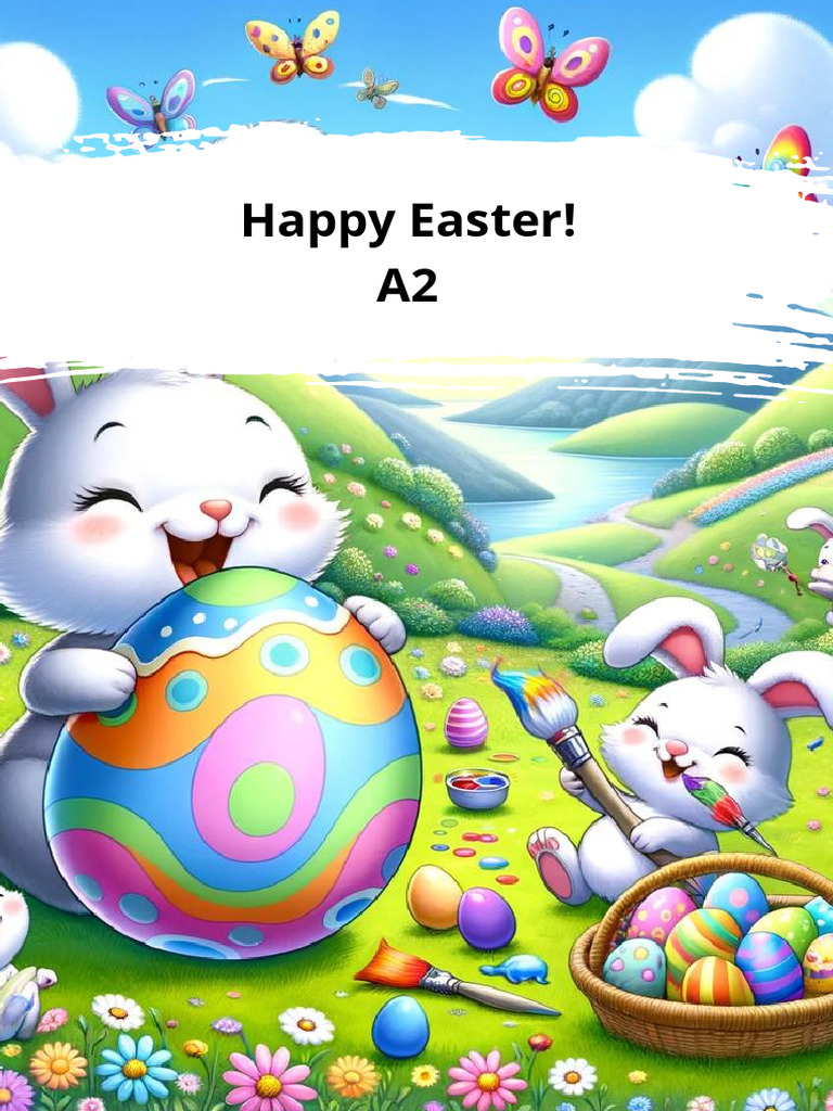 Happy Easter A2 | PDF | Easter | Easter Egg