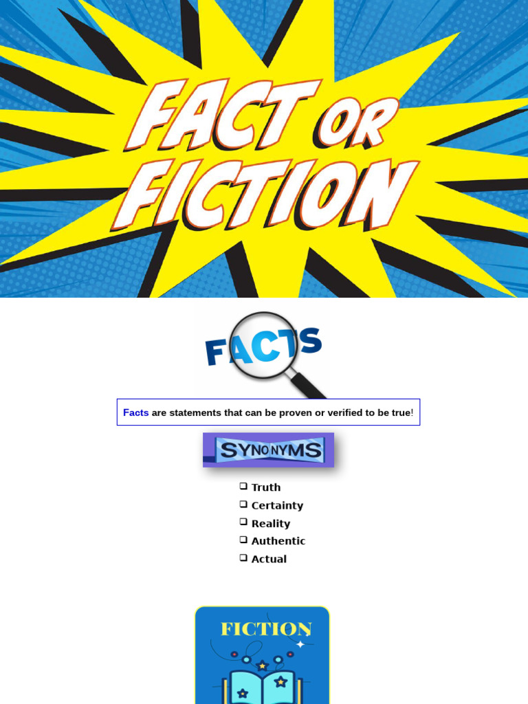 Facts vs. Fiction: Key Differences | PDF | Ice Cream | Pineapple