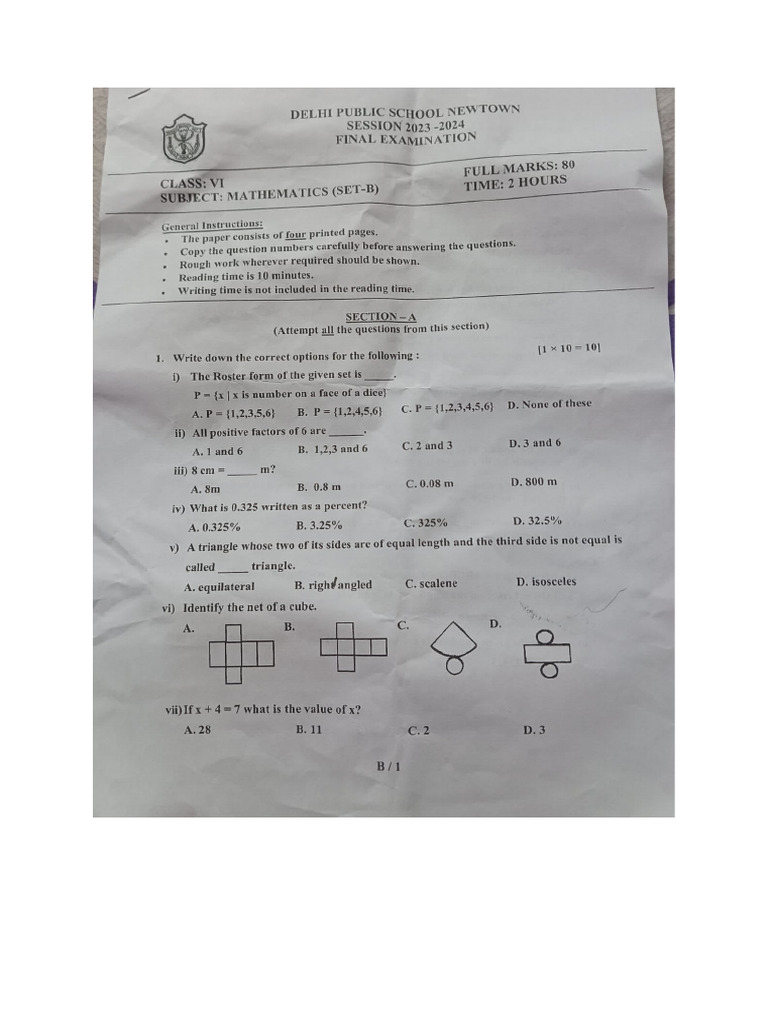 Math Assement 2 | PDF