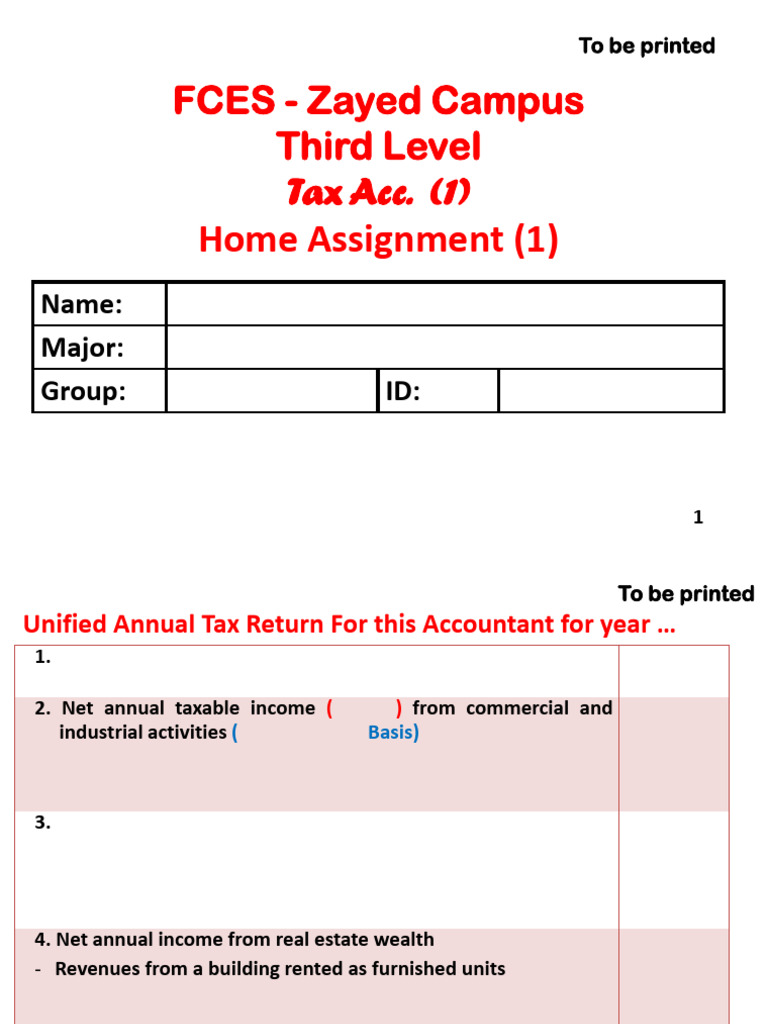 Home Assignment (1) Template | PDF