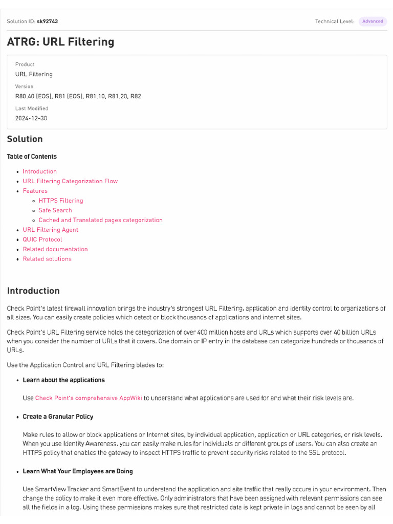 URL Filtering | PDF