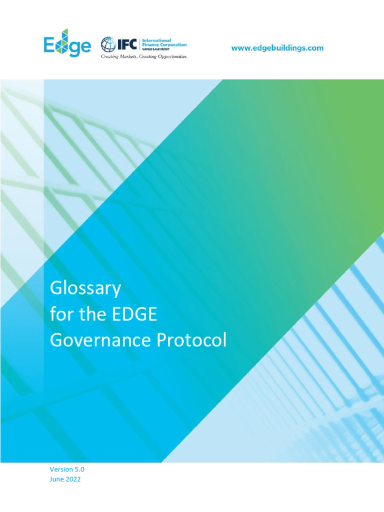 Glossary for EDGE Governance Protocol | PDF | Audit | Green Building