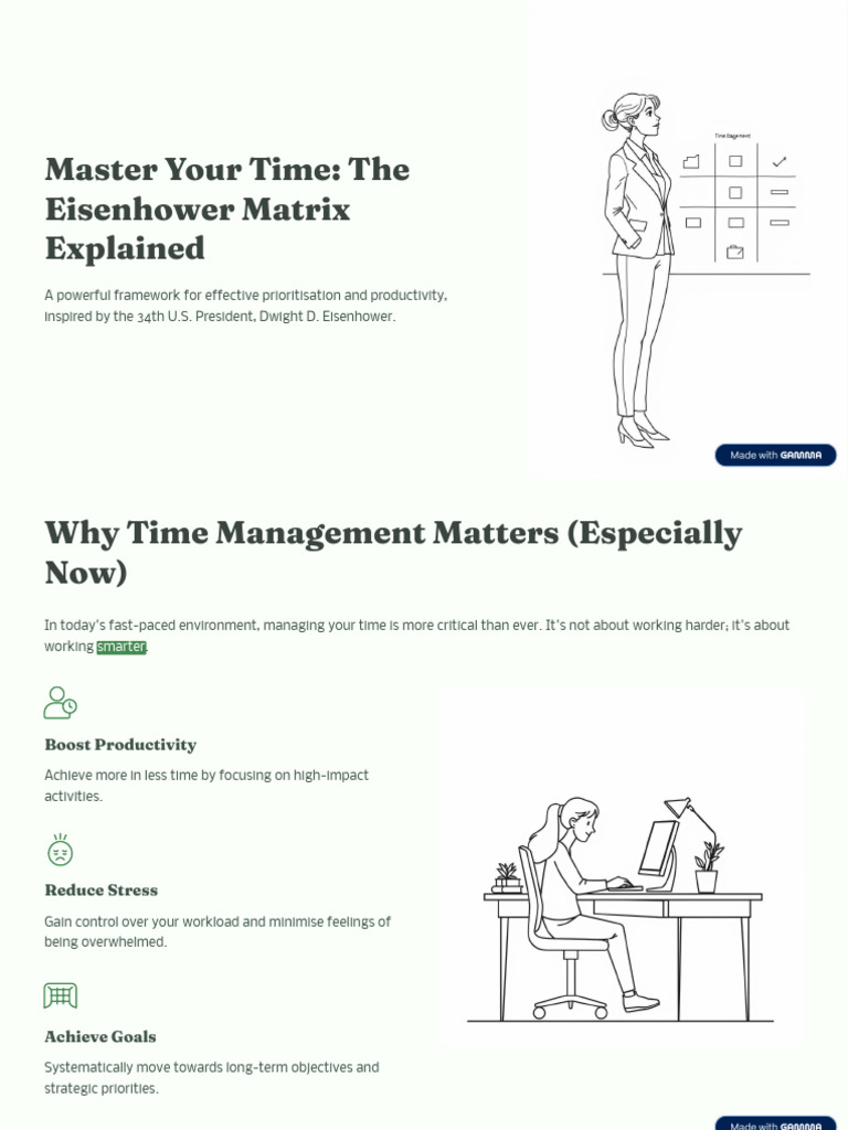 Master Your Time the Eisenhower Matrix Explained | PDF | Business ...