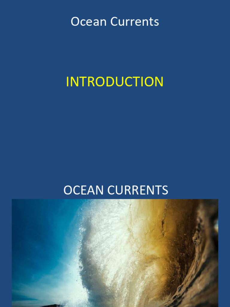 Ocean Currents PPT and Routeing | PDF | Oceans | Wound