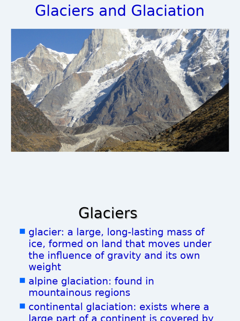 Glacial Erosion & Landforms | PDF | Glacier | Valley