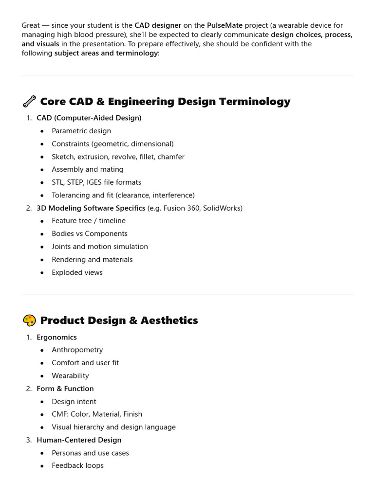 CAD Design Essentials for Wearable Devices | PDF