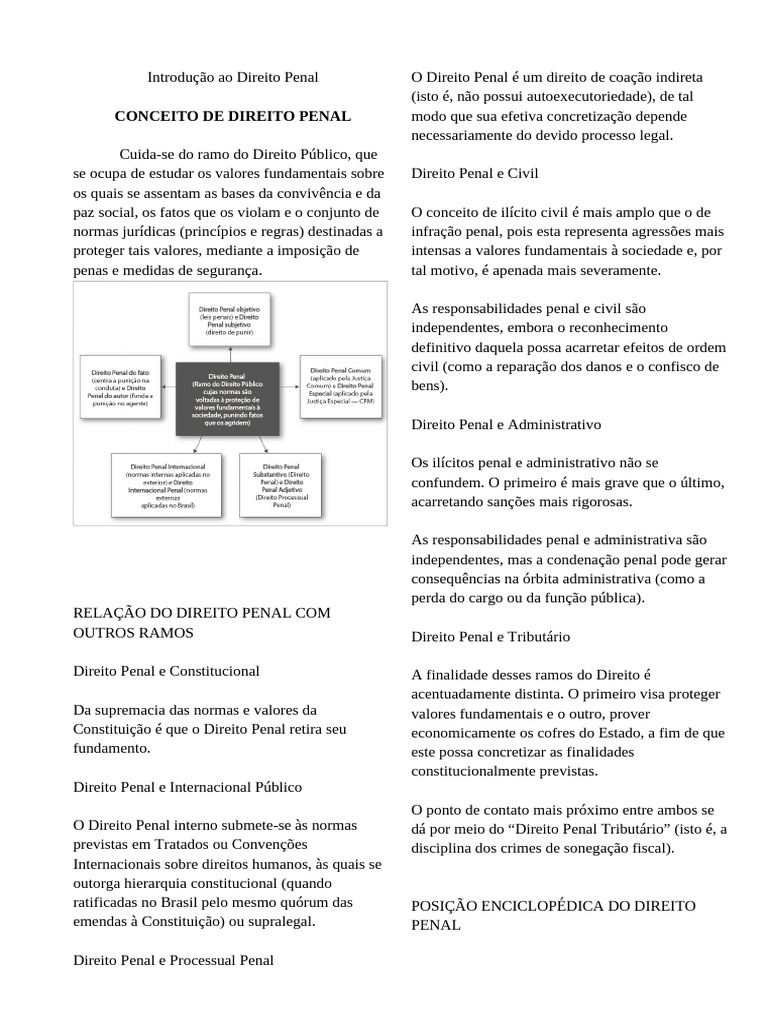 Introdução ao Direito Penal e Criminologia | PDF | Criminologia ...
