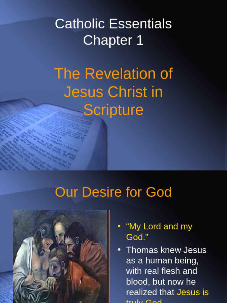 Catholic Essentails PP Chapter 1 | PDF | Biblical Canon | New Testament