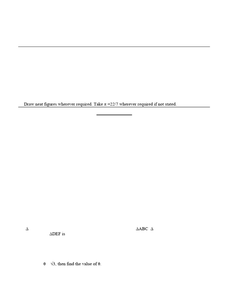 Class X Mathematics Question Paper | PDF | Lighthouse | Mathematics