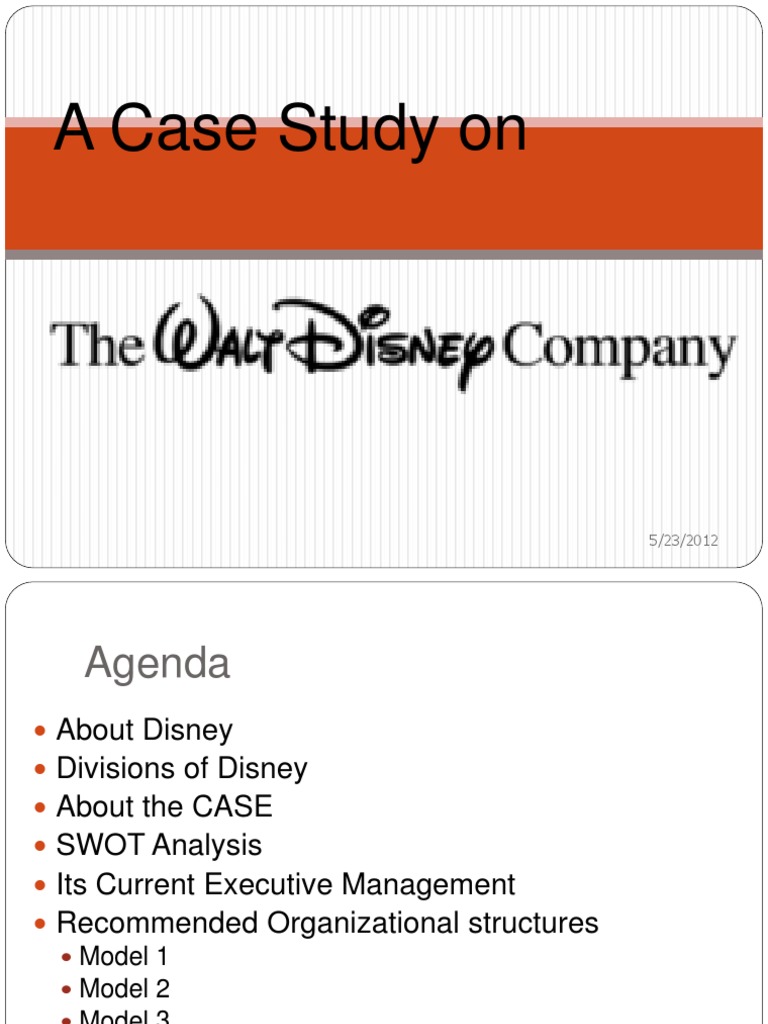 Case Study - Disney | PDF | The Walt Disney Company | American ...
