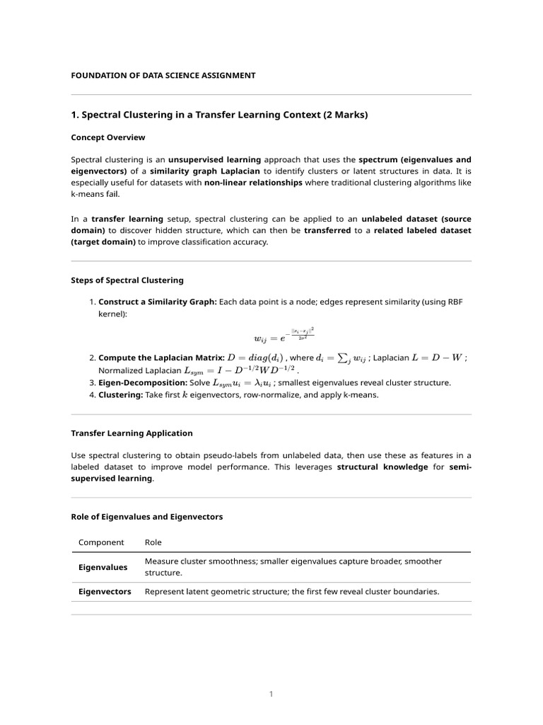 Data Science Assignment (1) | PDF | Least Squares | Eigenvalues And Eigenvectors