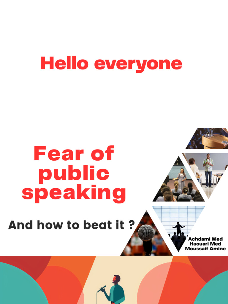 Fear of Public Speaking Presentation | PDF | Fear | Nonverbal Communication