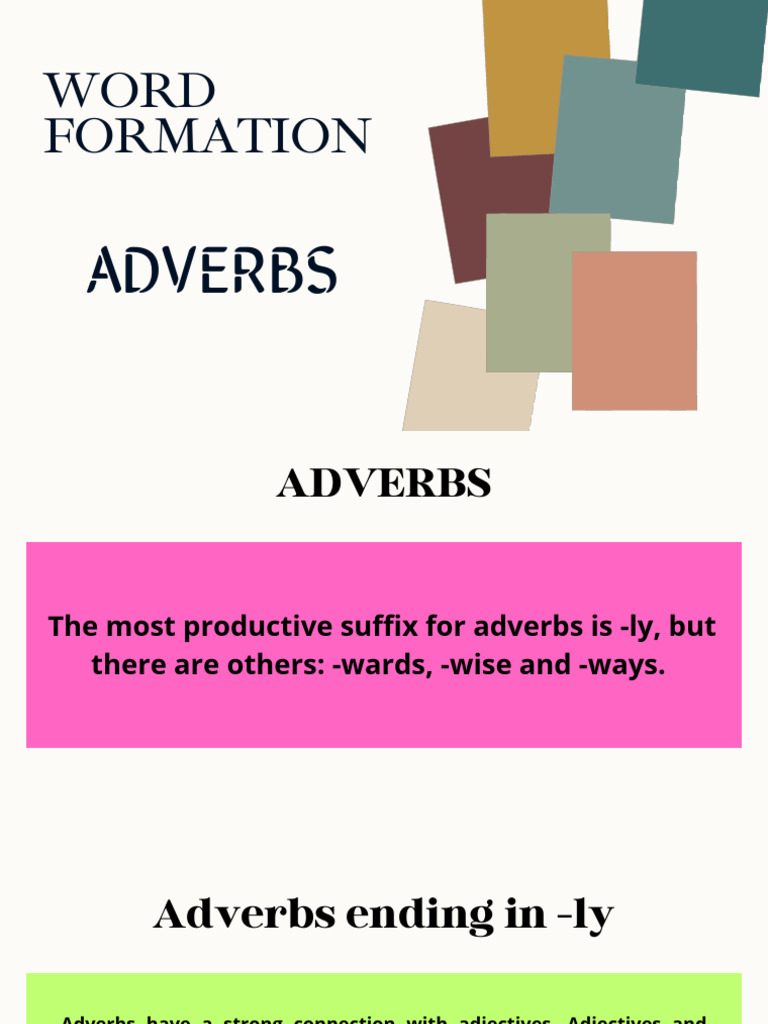 Word Formation - Adverbs APTIS | PDF