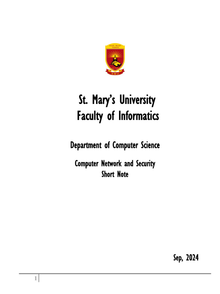 Computer Network and Security | PDF | Information Security | Denial Of ...