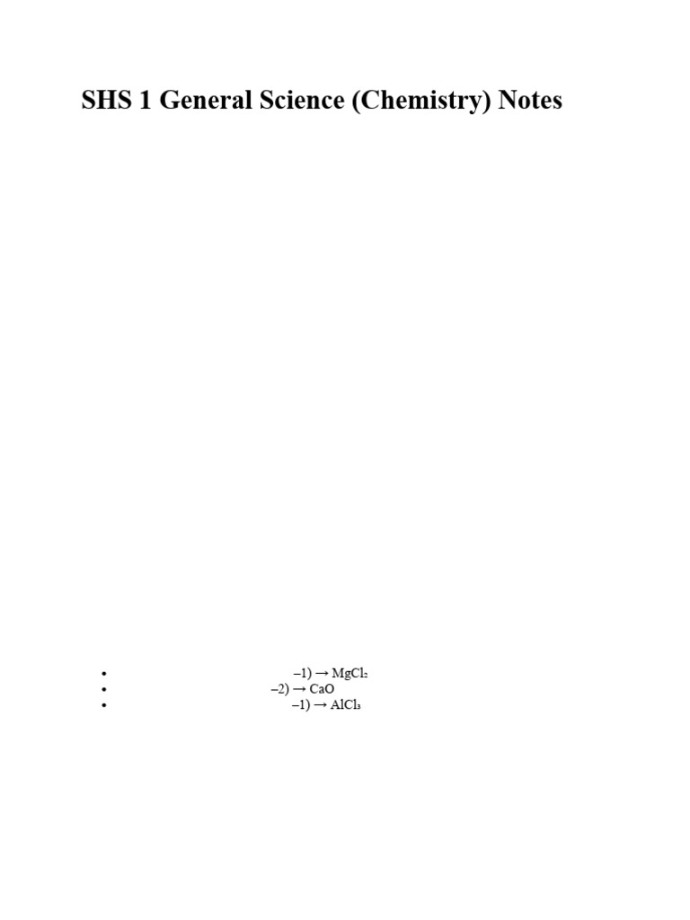 Naming and Formulas of Binary Compounds | PDF | Chemical Compounds ...