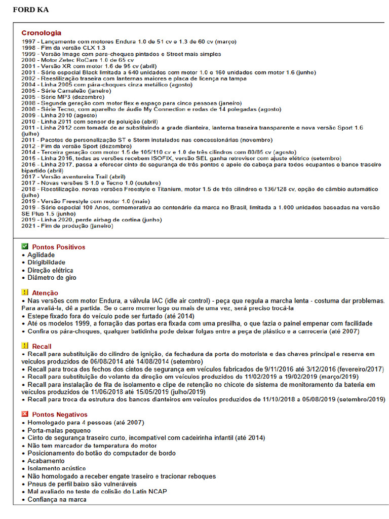 Ford Ka | PDF