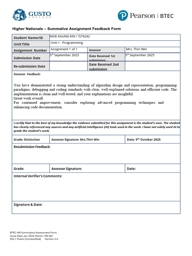 Unit 1 Programming | PDF