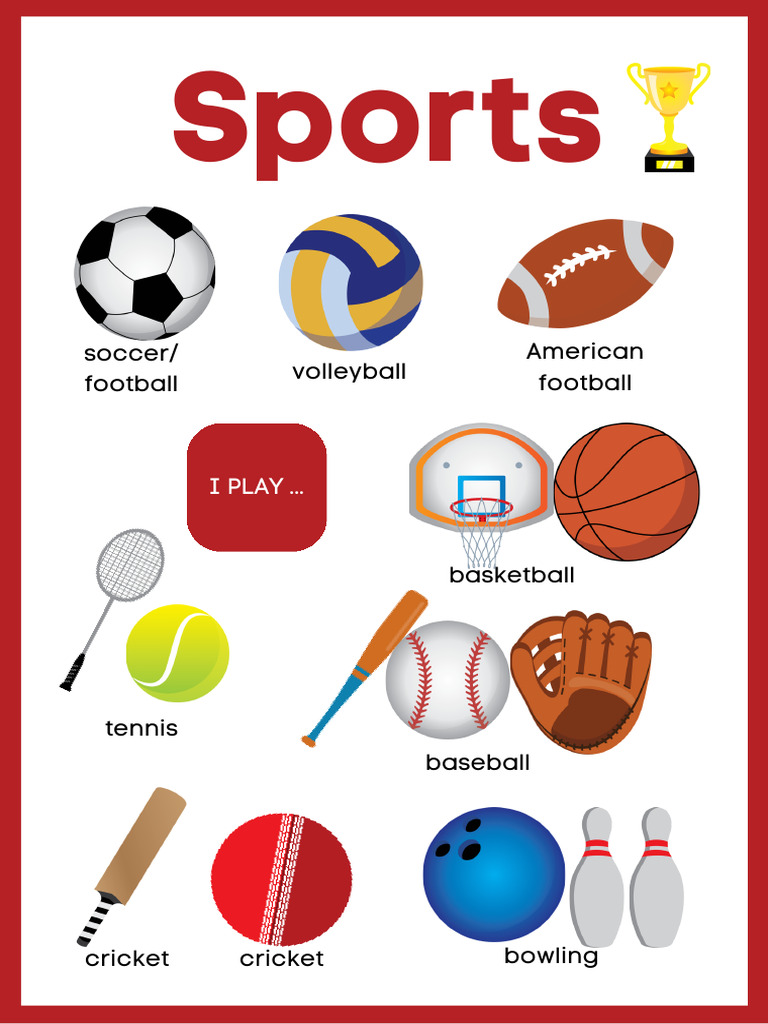 Fun ESL Activity - Sports Posters | PDF
