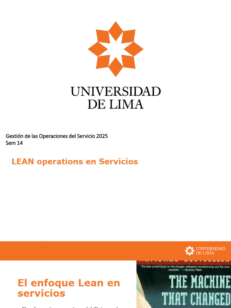 s13 GOS Lean Operation en Servicios | PDF | Lean Manufacturing | Aviación