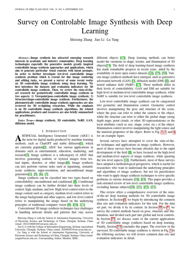 DL5-Survey On Controlable Image Synthesis With Deep Learning | PDF ...
