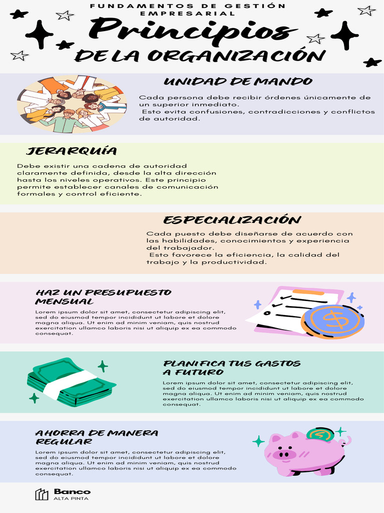Infografia Finanzas Personales Ilustrado Colores Pastel | PDF