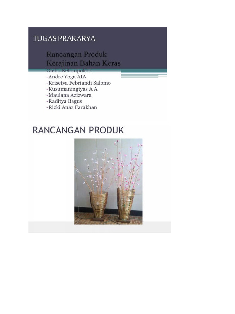 contoh rancangan produk | PDF