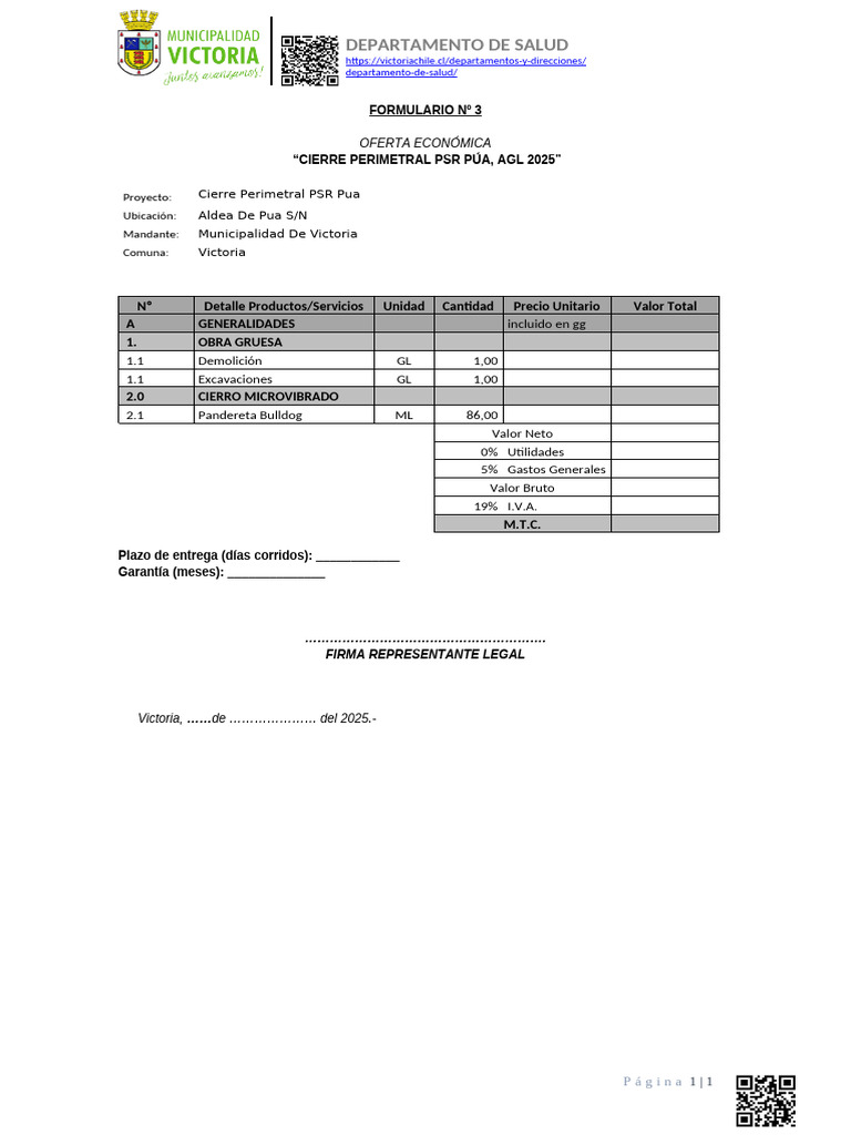 Formulario N°3 | PDF