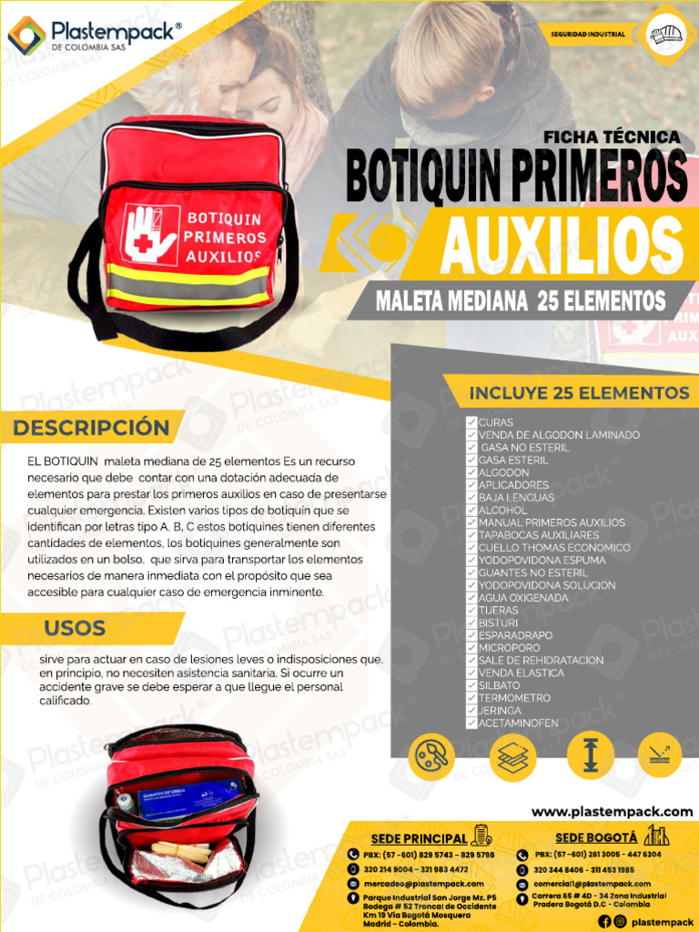 FT-Bolso Botiquin Primeros Auxilios | PDF
