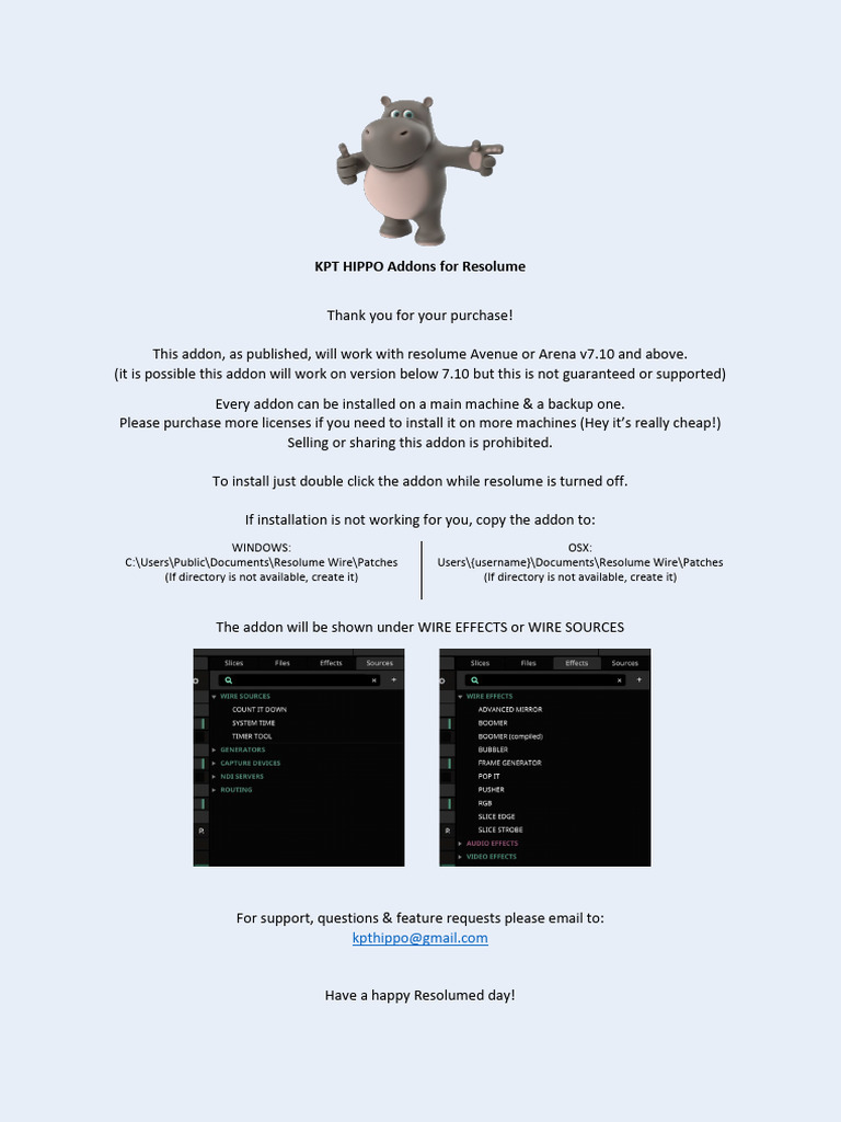 KPT Hippo Installation License | PDF