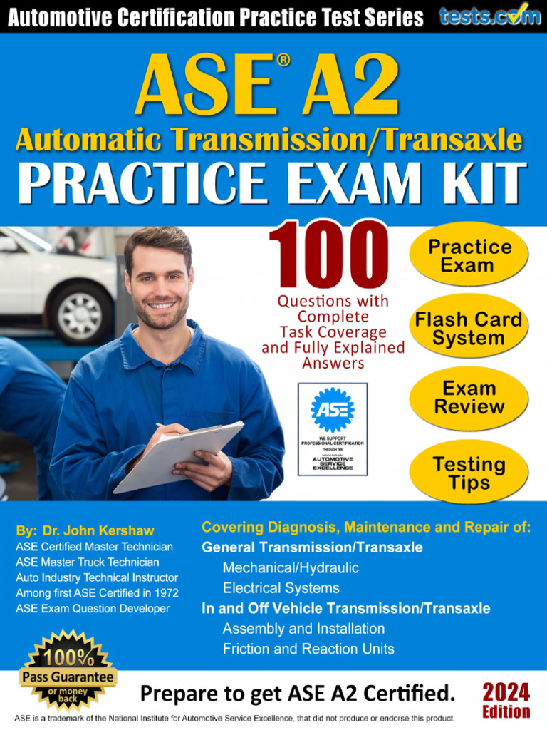 ASE A2 Practice Exam Kit 2024 | PDF | Automatic Transmission | Direct ...