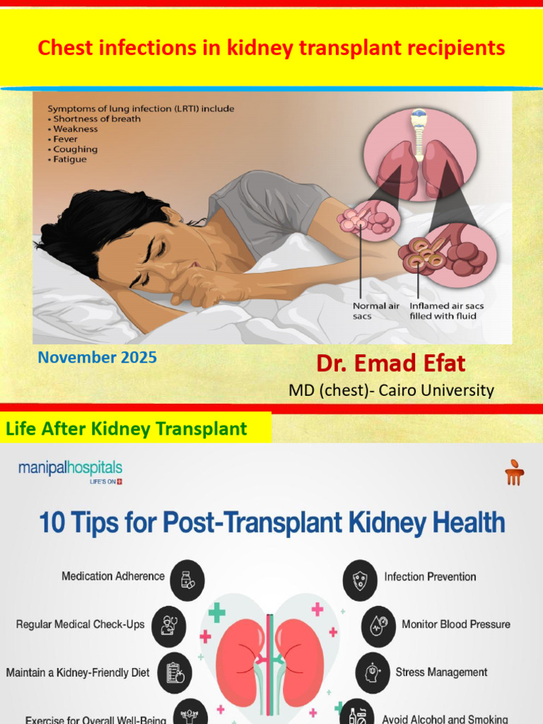 Chest Infections in Kidney Transplant Recipients | PDF | Pneumonia ...